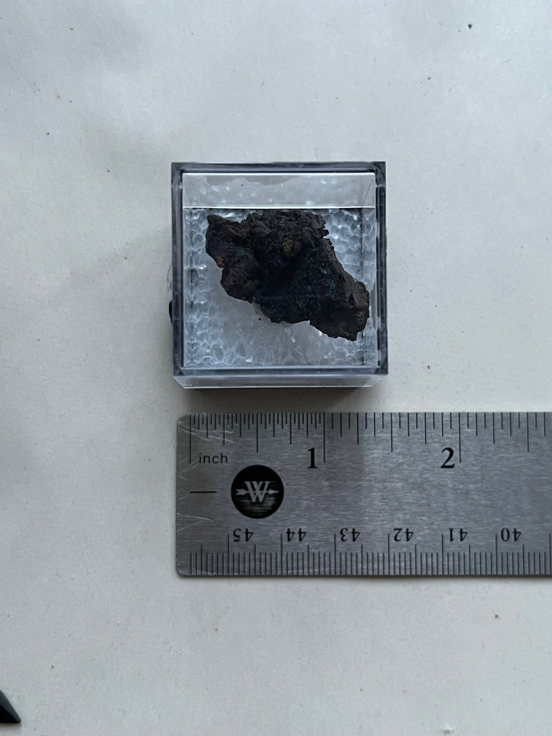 Iridescent Rainbow Turgite From Graves Mtn, Thumbnail Mineral, Display ...