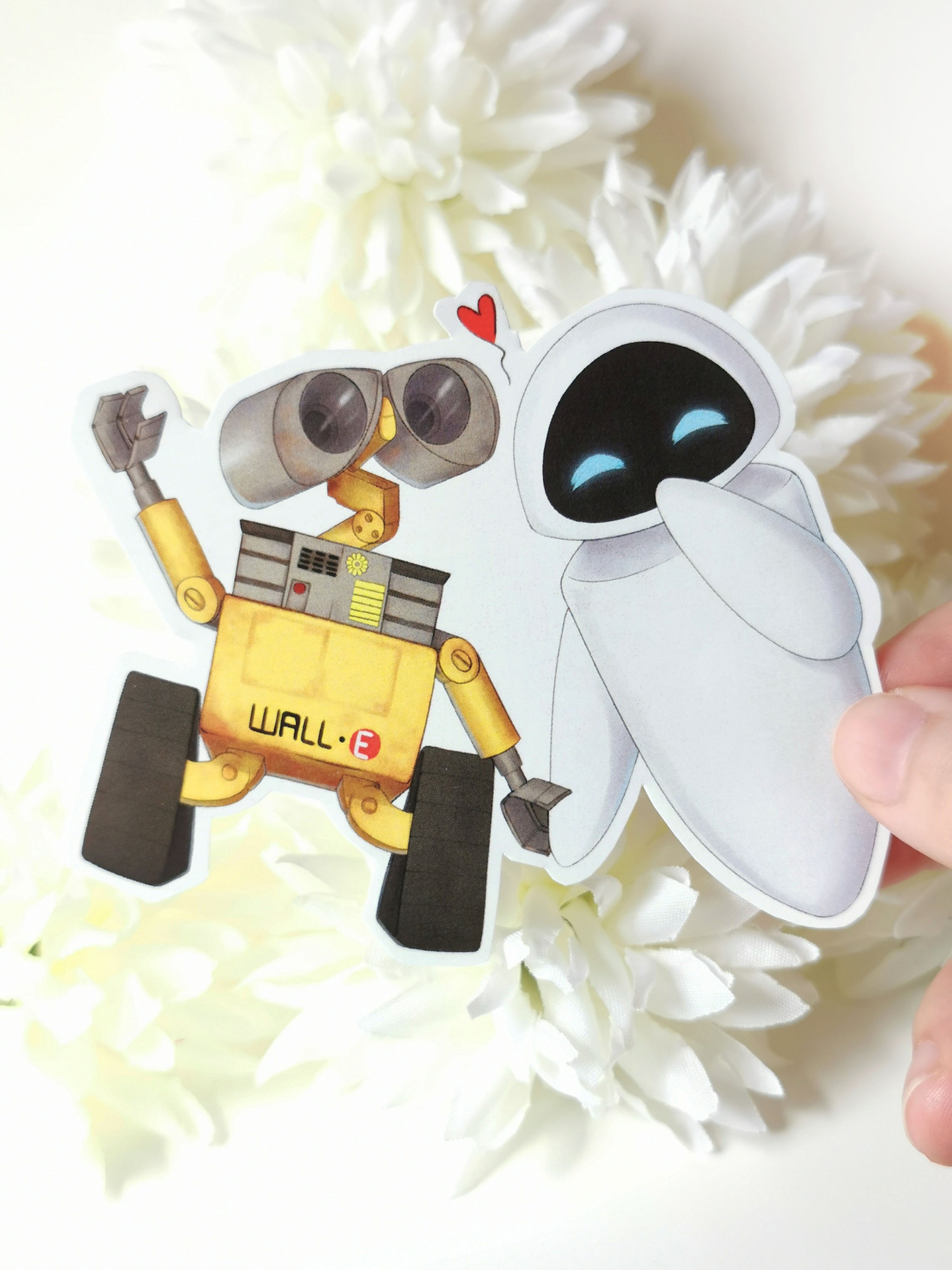 Wall-e y EVA Pegatina de Vinilo | Etsy