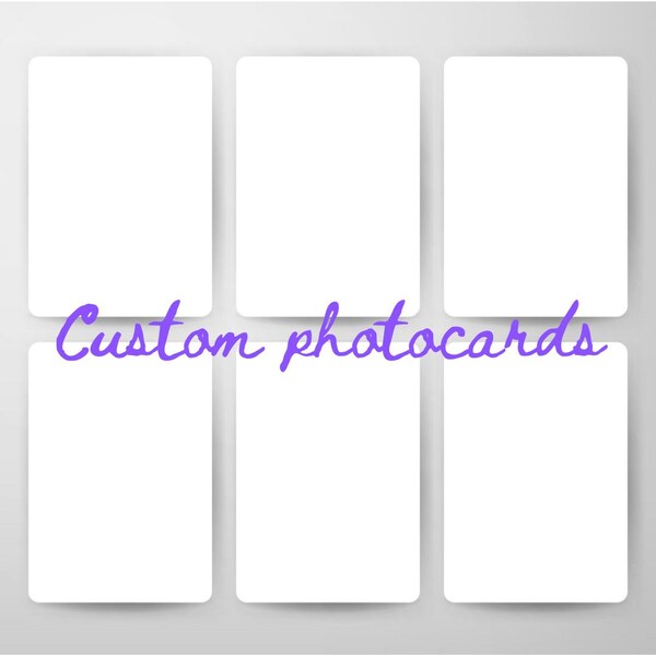 Custom Kpop Photocard - Etsy