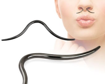 Mustache Septum Ring - Etsy