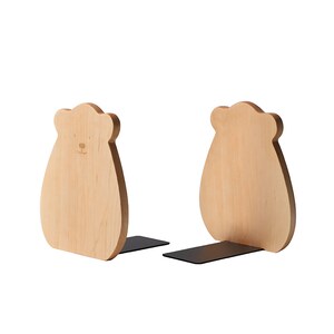Decor Cute Bear Bookends, Walnut Book Stands, Beech Bookends, Handmade ...