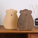 Decor Cute Bear Bookends Walnut Book Stands Beech Bookends - Etsy