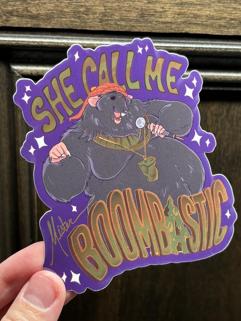 BOOMBASTIC - Original Sticker - Etsy