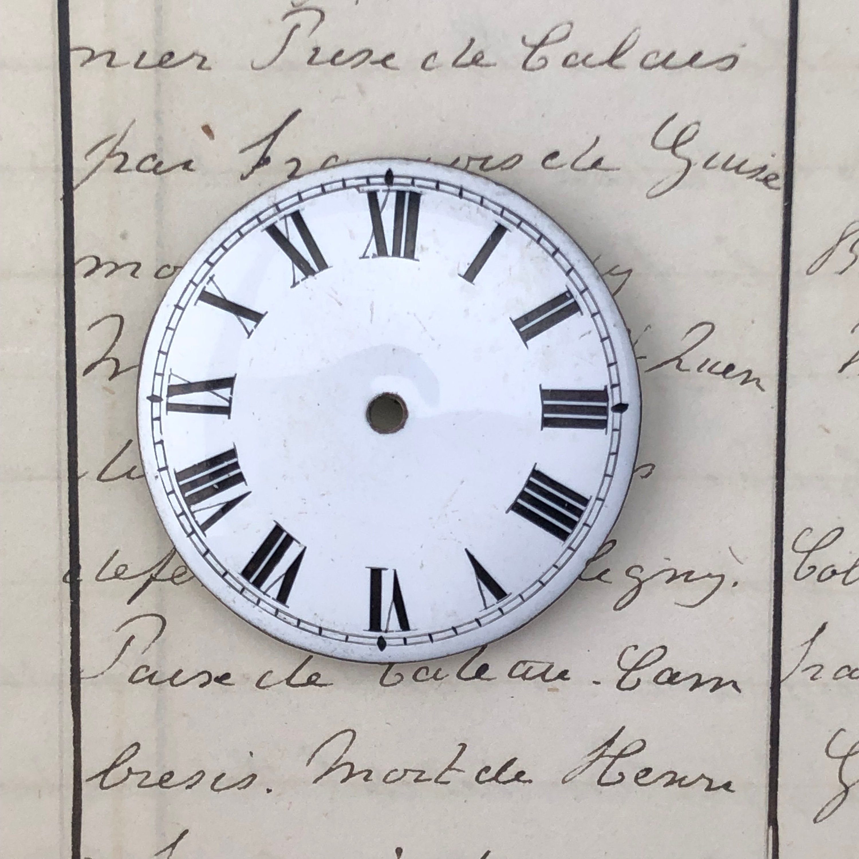 Antique Enamel Watch Dial Craft Supplies Junk Journal Ref: 19 - Etsy