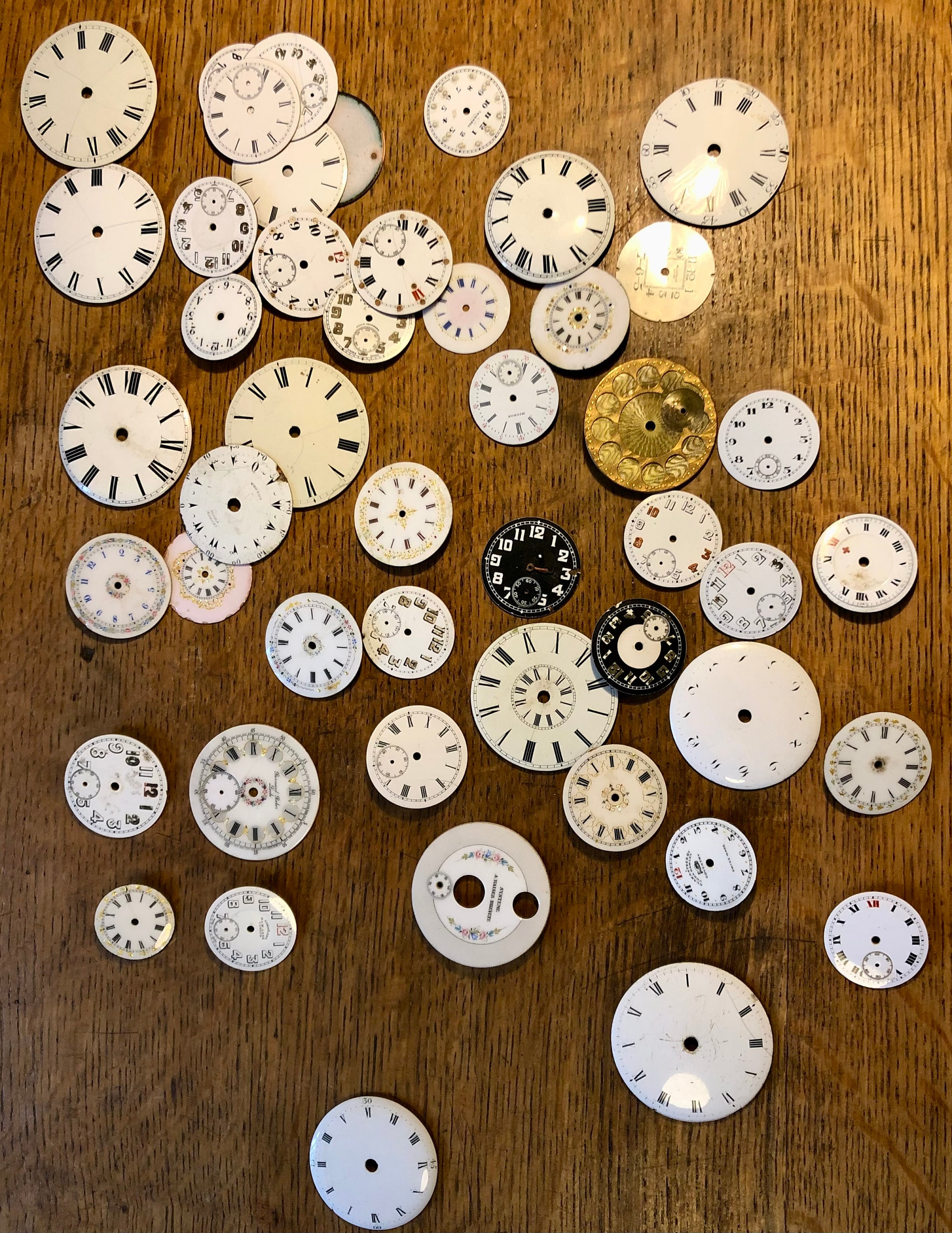 Antique Enamel Watch Dial Craft Supplies Junk Journal Ref: 19 - Etsy