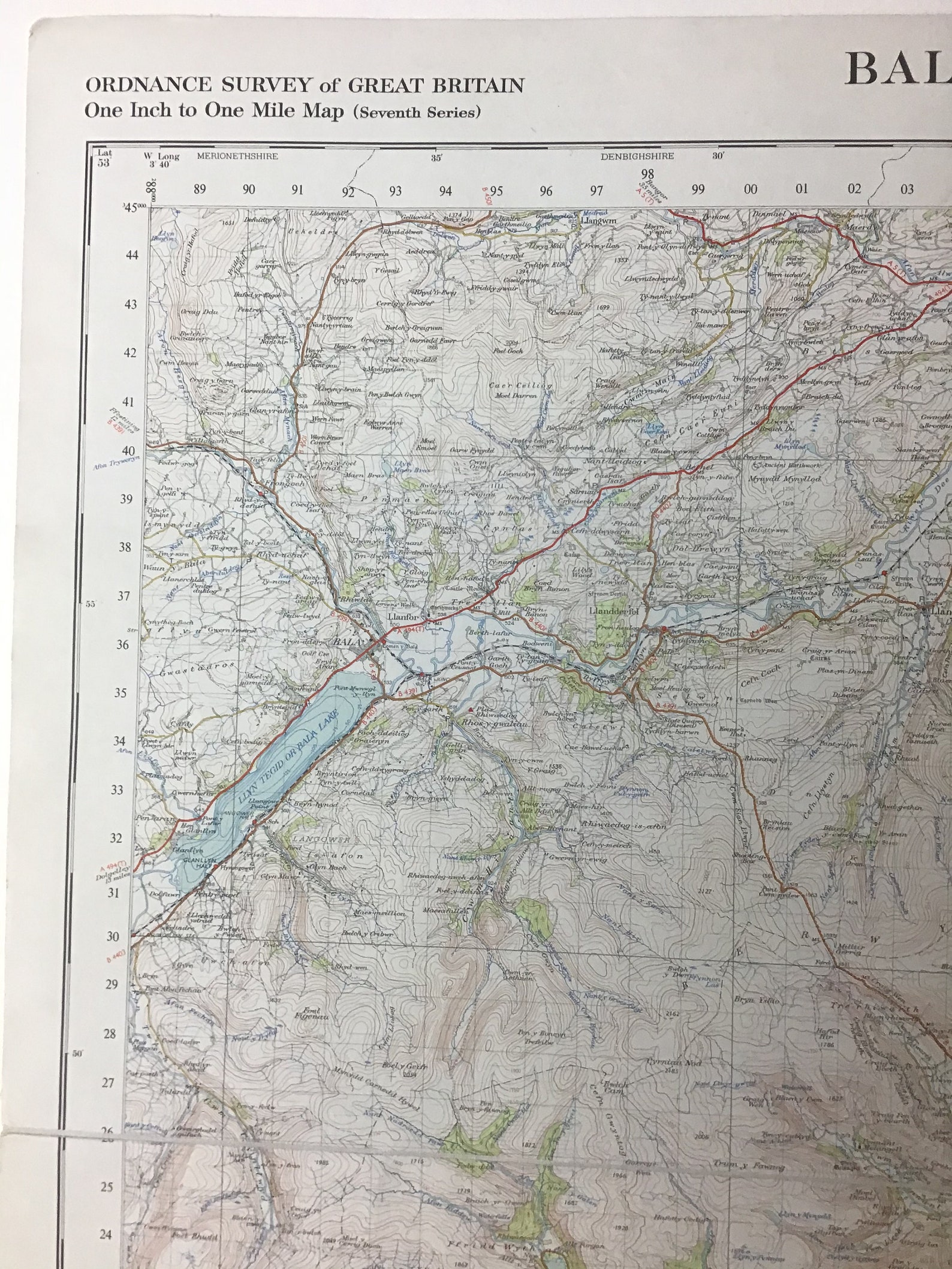 Bala & Welshpool 1956 Map Sheet 117 Vintage British Geological - Etsy ...