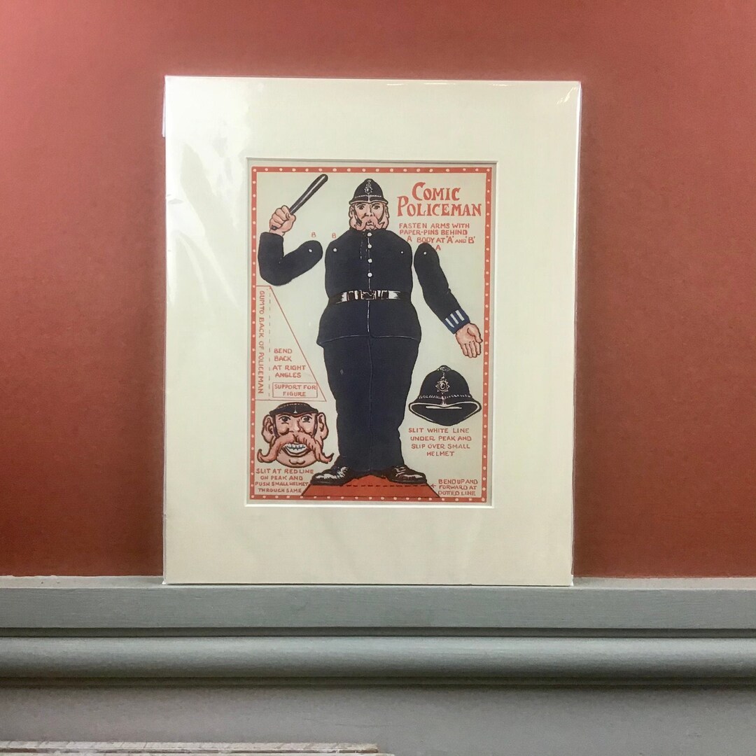 Vintage Comic Policeman Print Cut Out Toy Circa 1920’s - Etsy