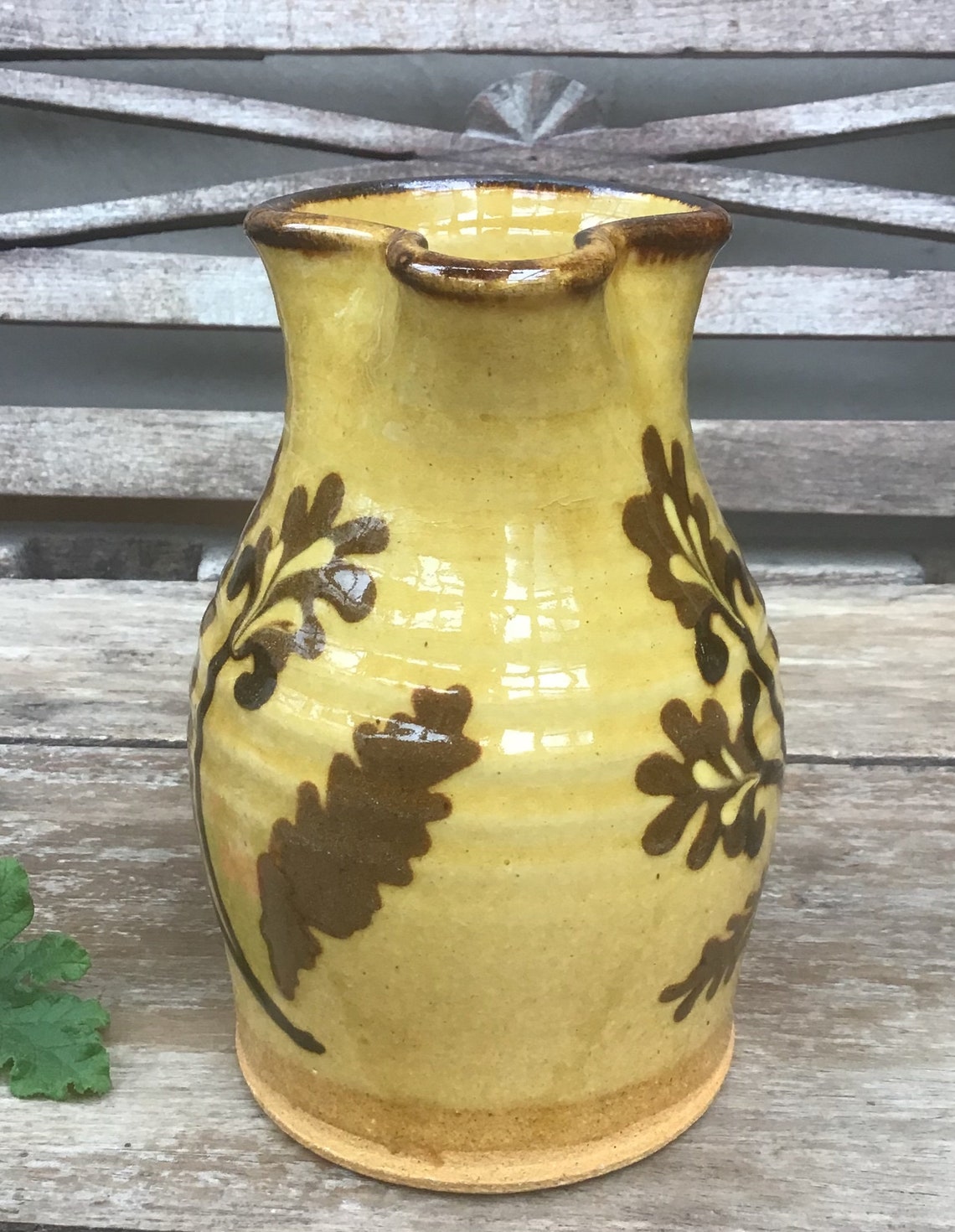 Studio Pottery Jug by Alan Frewin With Slip Trail Design | Etsy