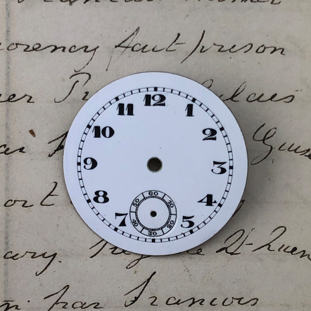 Antique Enamel Watch Dial Craft Supplies Ref: 33 - Etsy