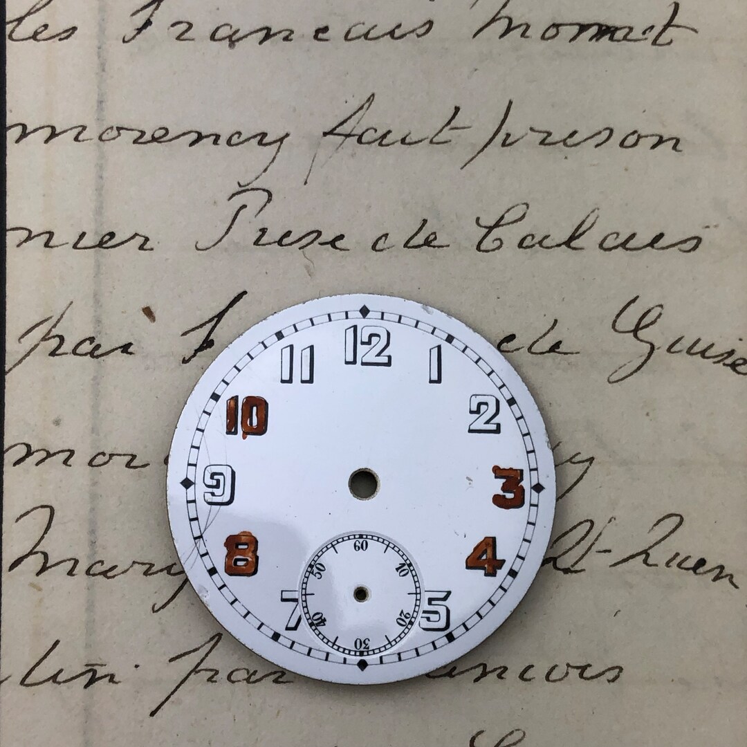 Antique Enamel Watch Dial Craft Supplies Ref: 32 - Etsy