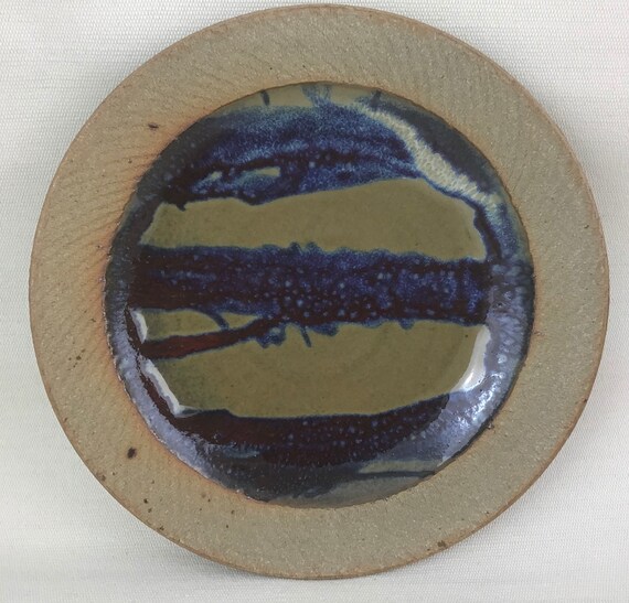 Vintage Studio Pottery Plate by David Winkley b. 1939 | Etsy