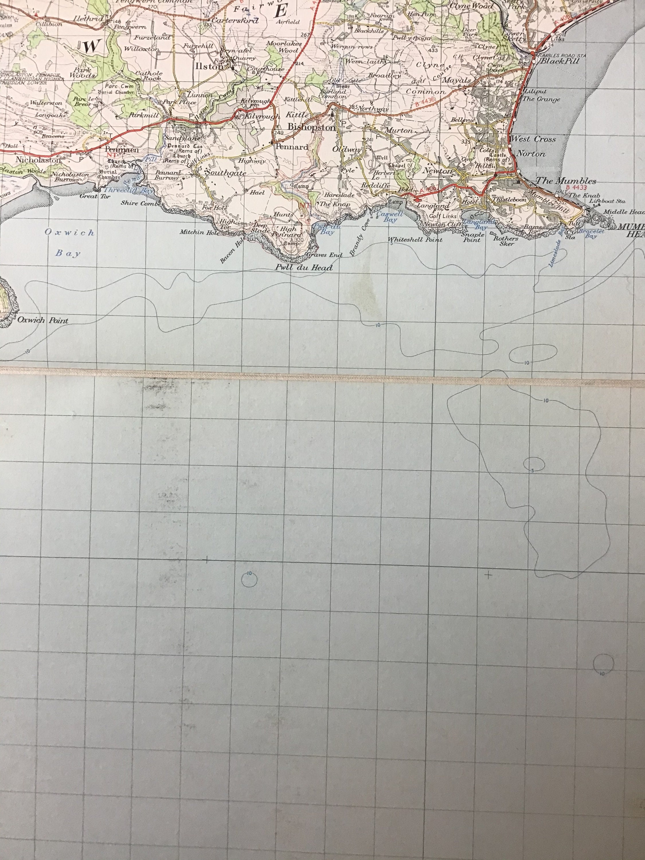 Swansea 1956 Map Sheet 153 Vintage British Geological Survey - Etsy 日本