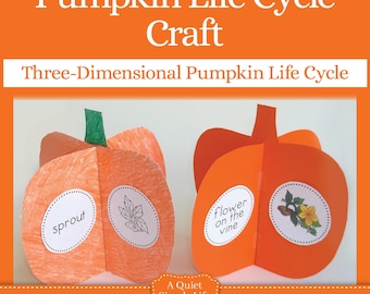Pumpkin Life Cycle Activity Craft | Life Cycle of a Pumpkin | Halloween ...