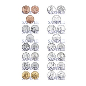 U.S. Coins Moveable Clip Art for Digital Resources - Etsy