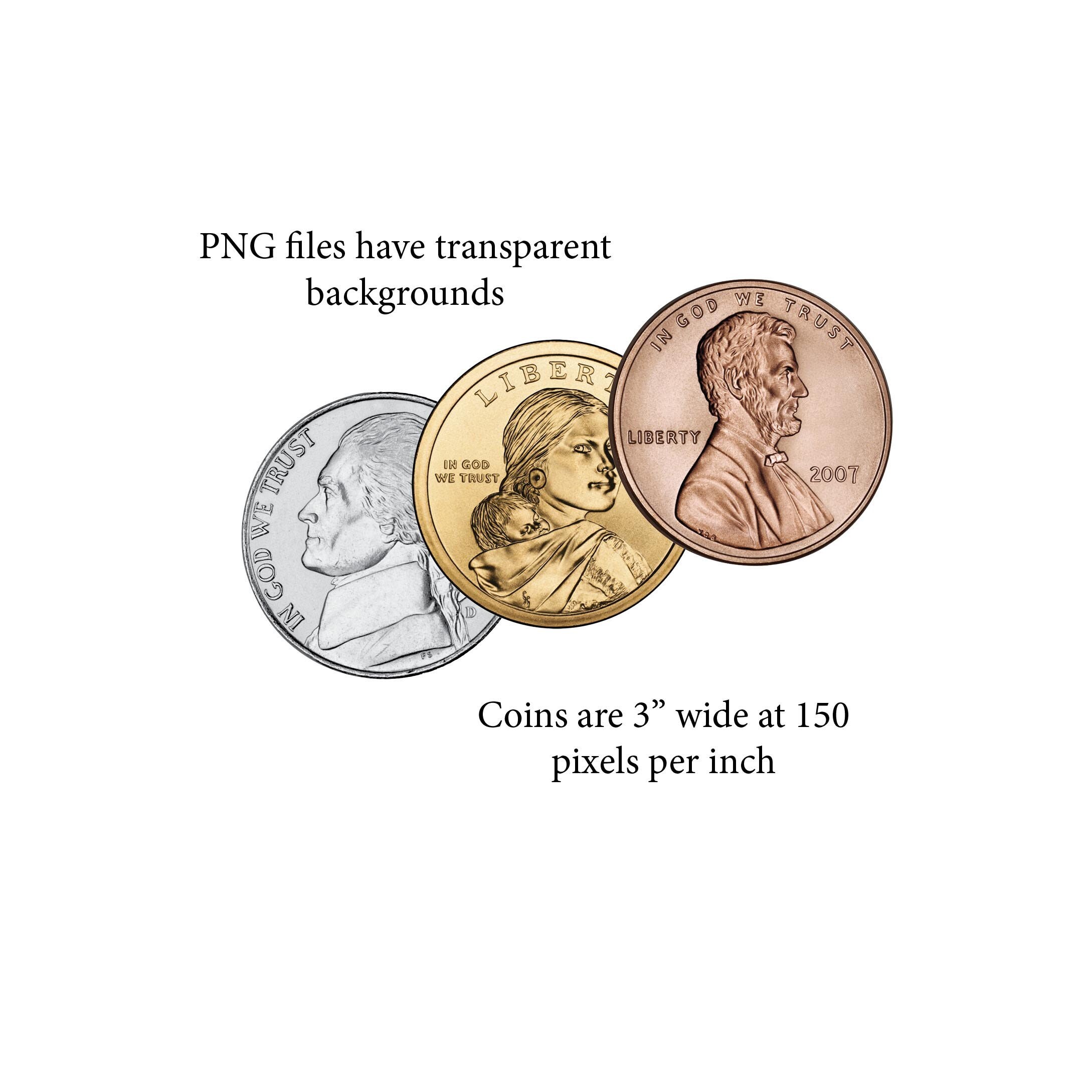 U.S. Coins Moveable Clip Art for Digital Resources - Etsy