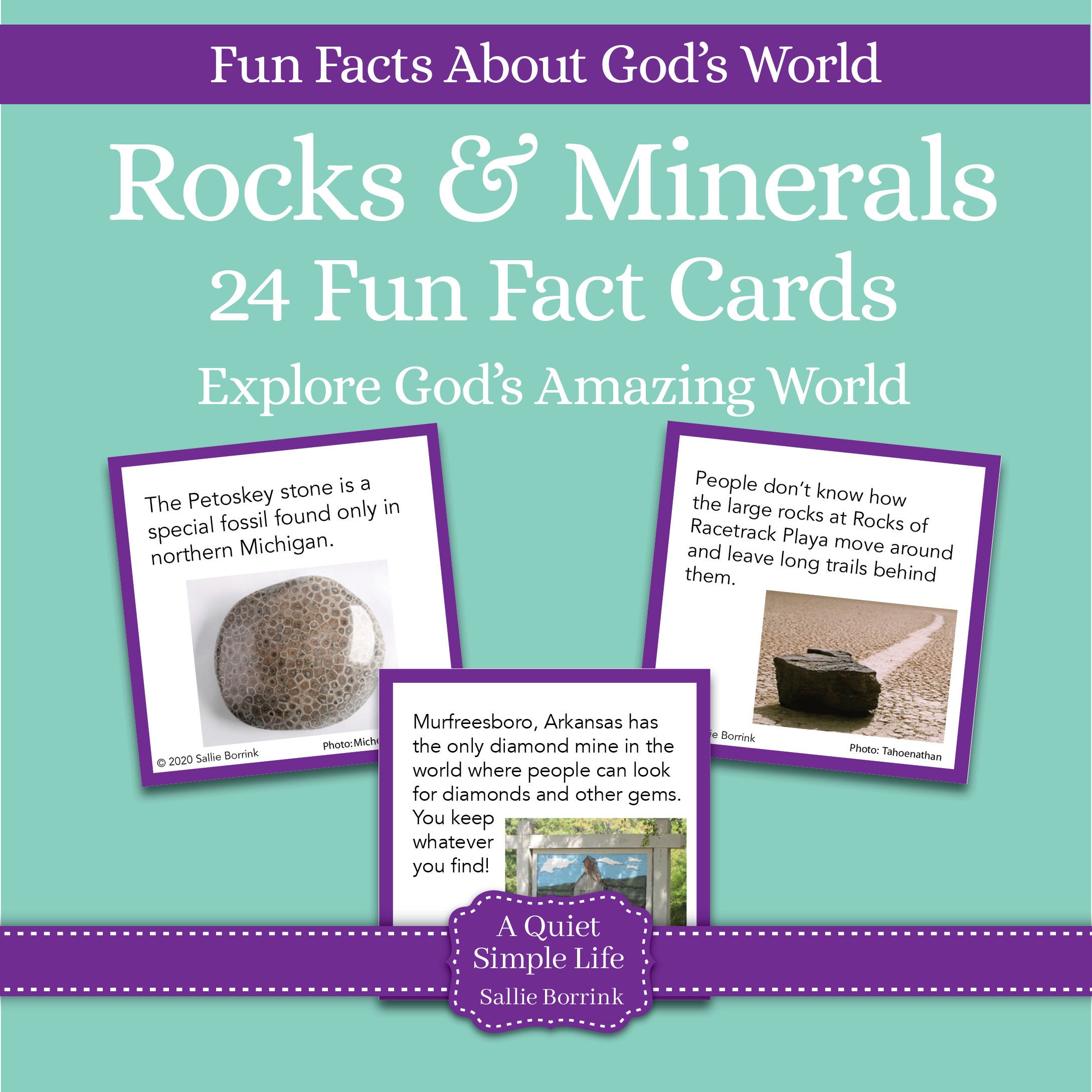 Rocks and Minerals Fun Fact Cards – Printable Activity - Etsy