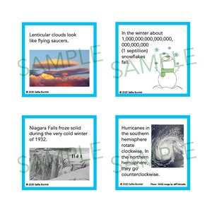 Weather Fun Facts Cards – Printable Activity - Etsy