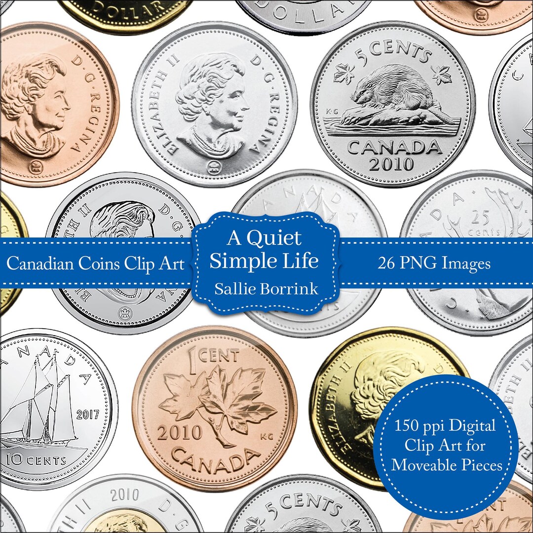 Canadian Money Moveable Clip Art for Digital Resources - Etsy
