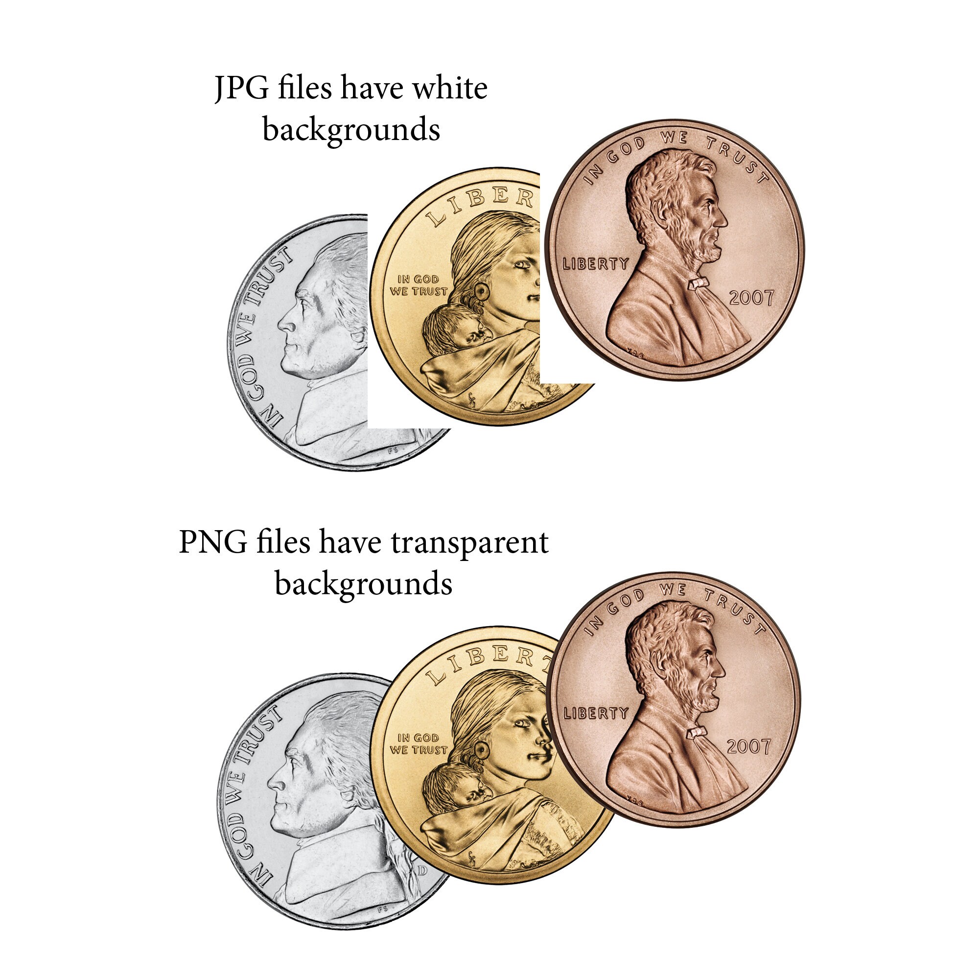 U.S. Coins Clip Art - Etsy