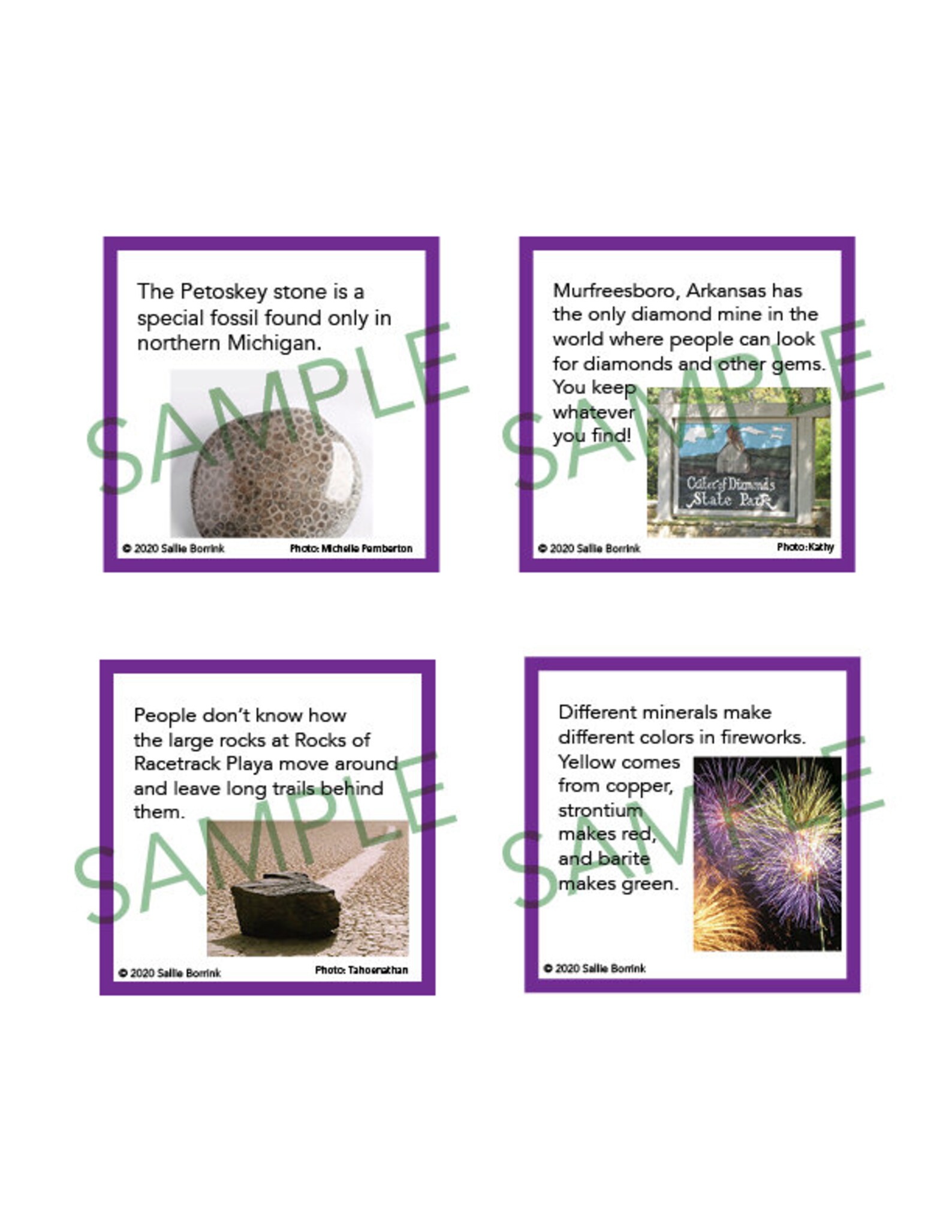 Rocks and Minerals Fun Fact Cards – Printable Activity - Etsy