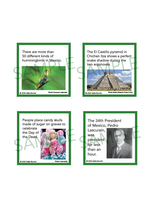 Mexico Fun Facts Cards – Printable Activity - Etsy