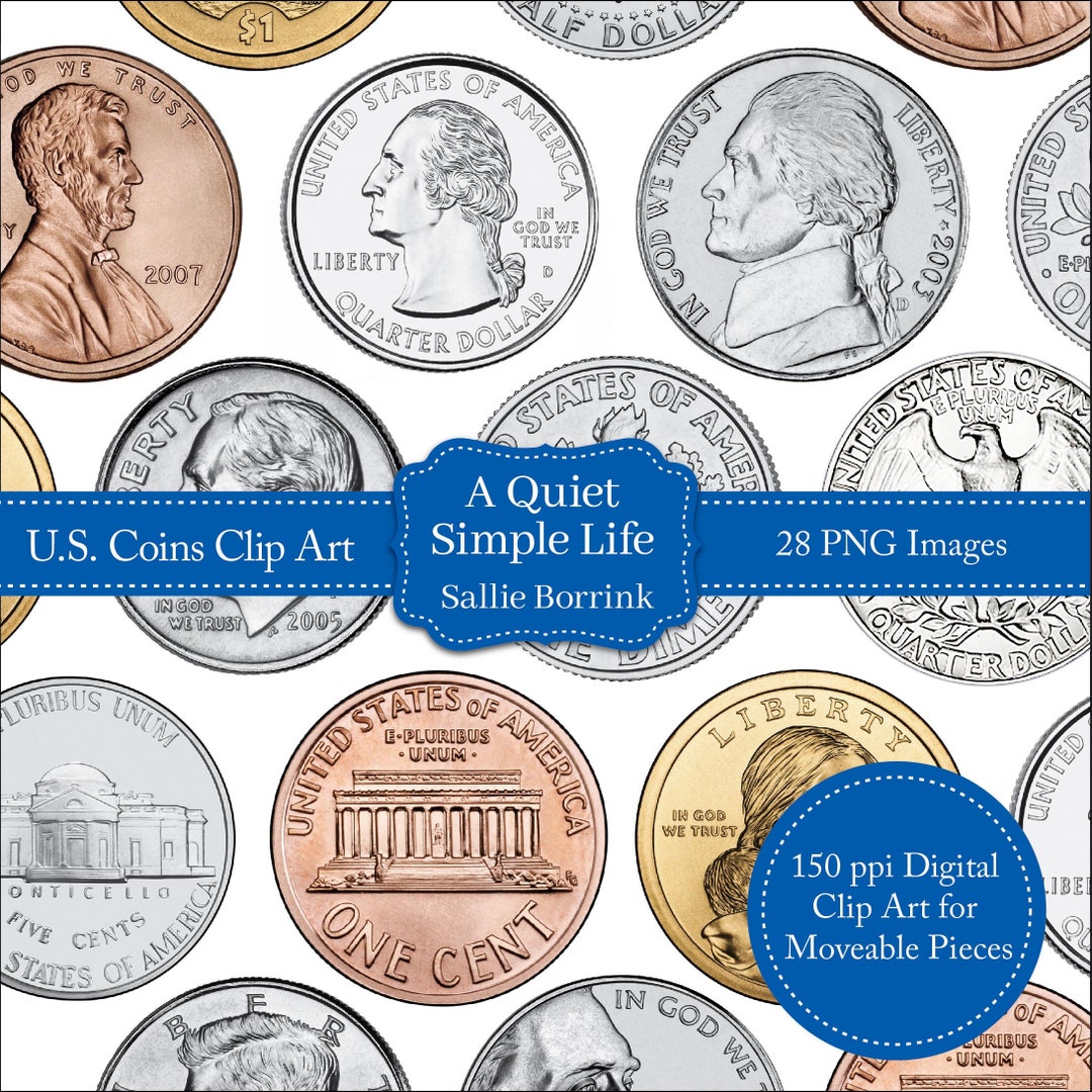 U.S. Coins Moveable Clip Art for Digital Resources - Etsy