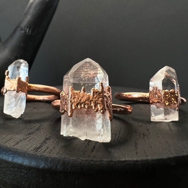 Raw Crystal Ring - Etsy