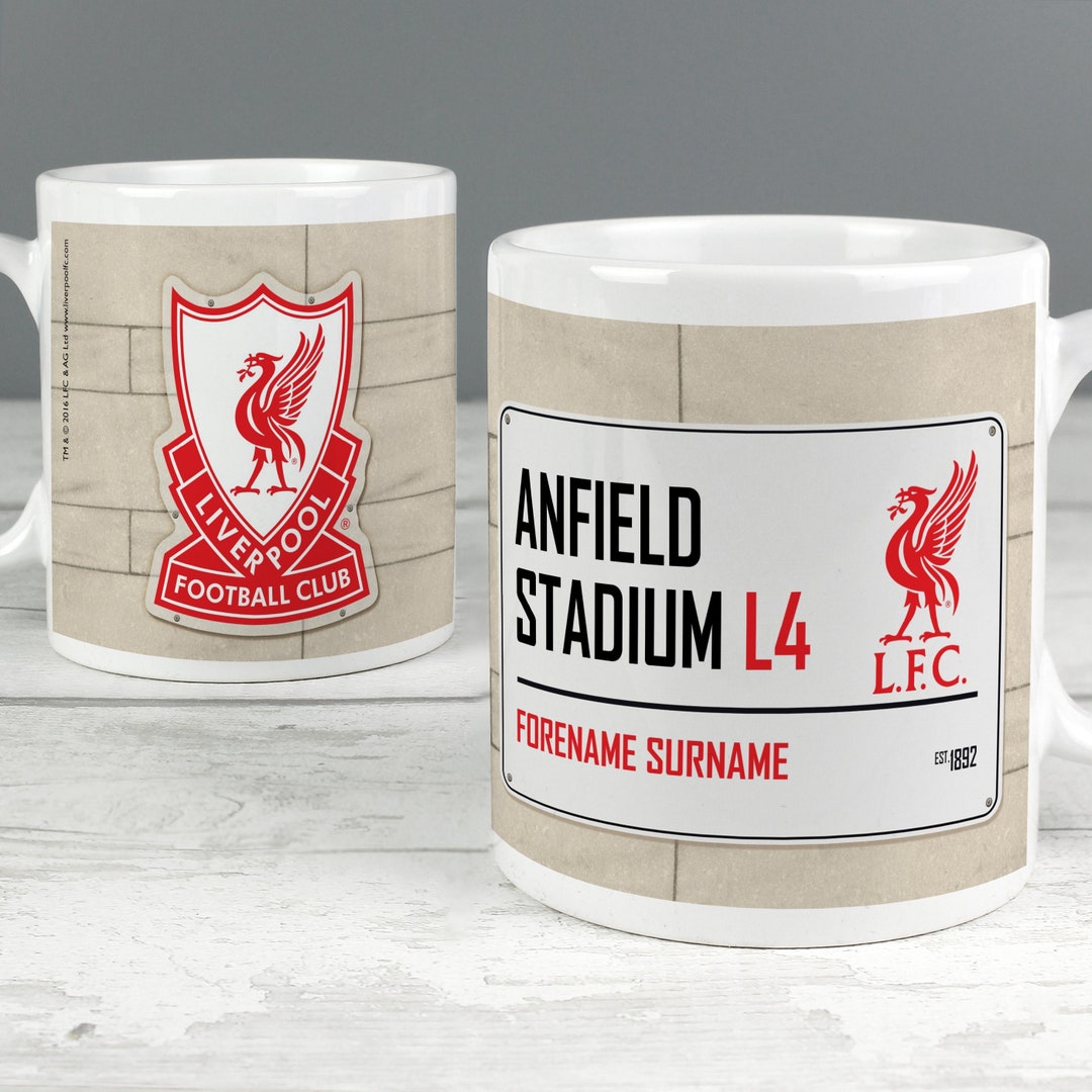 Personalised Liverpool FC Street Sign Mug - Etsy
