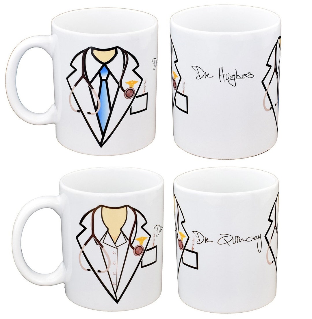 Personalised Doctor Mugs Male and Female Designs Hospital, GP, Work Mug ...