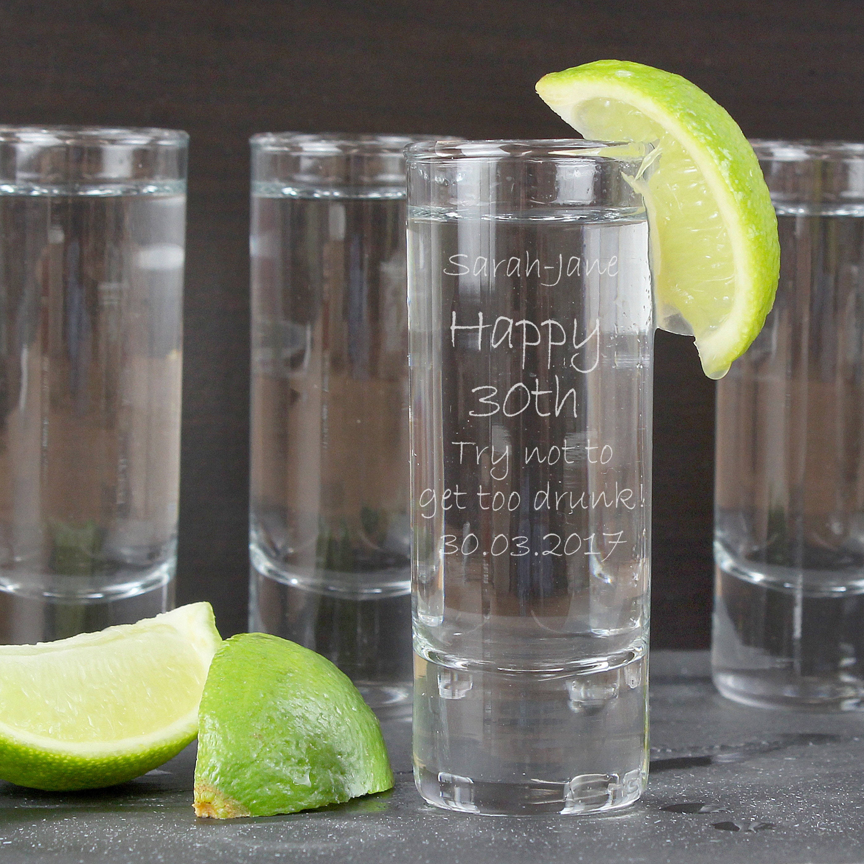 Personalised Engraved Message Shot Glass Birthday 18th 21st | Etsy UK