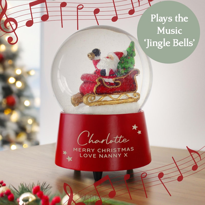 Santa Musical Snowglobe - Etsy UK
