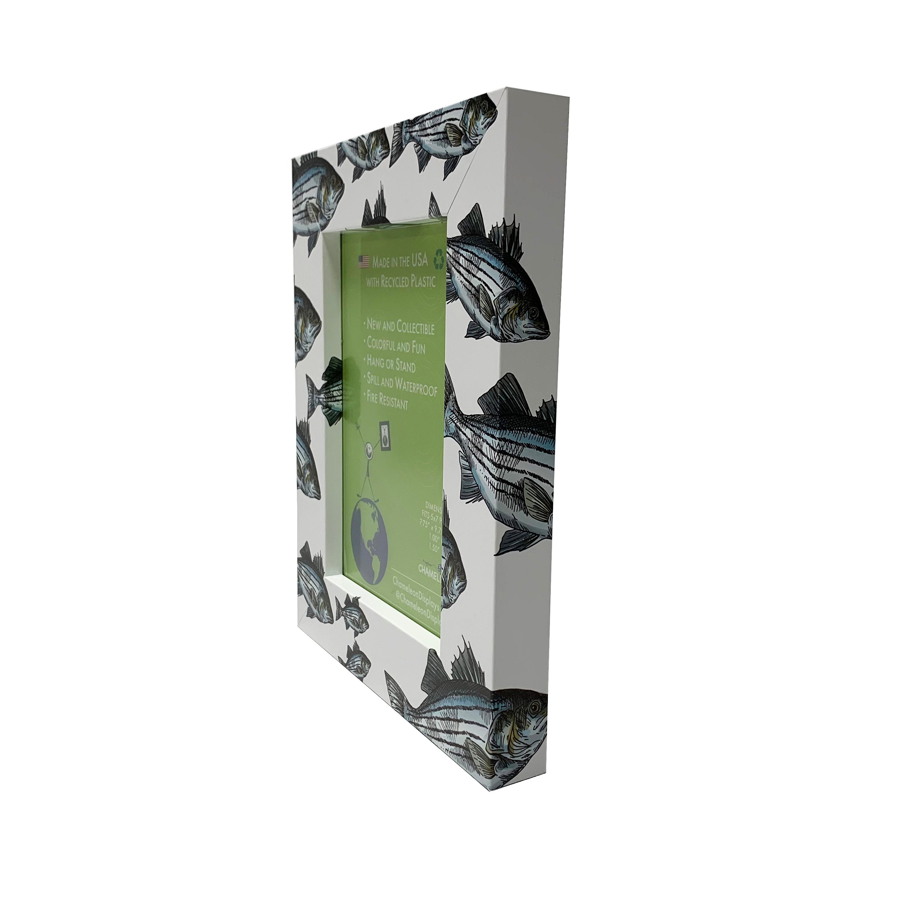 Striped Bass Frame Fishing Enthusiast Frame Perfect Gift | Etsy