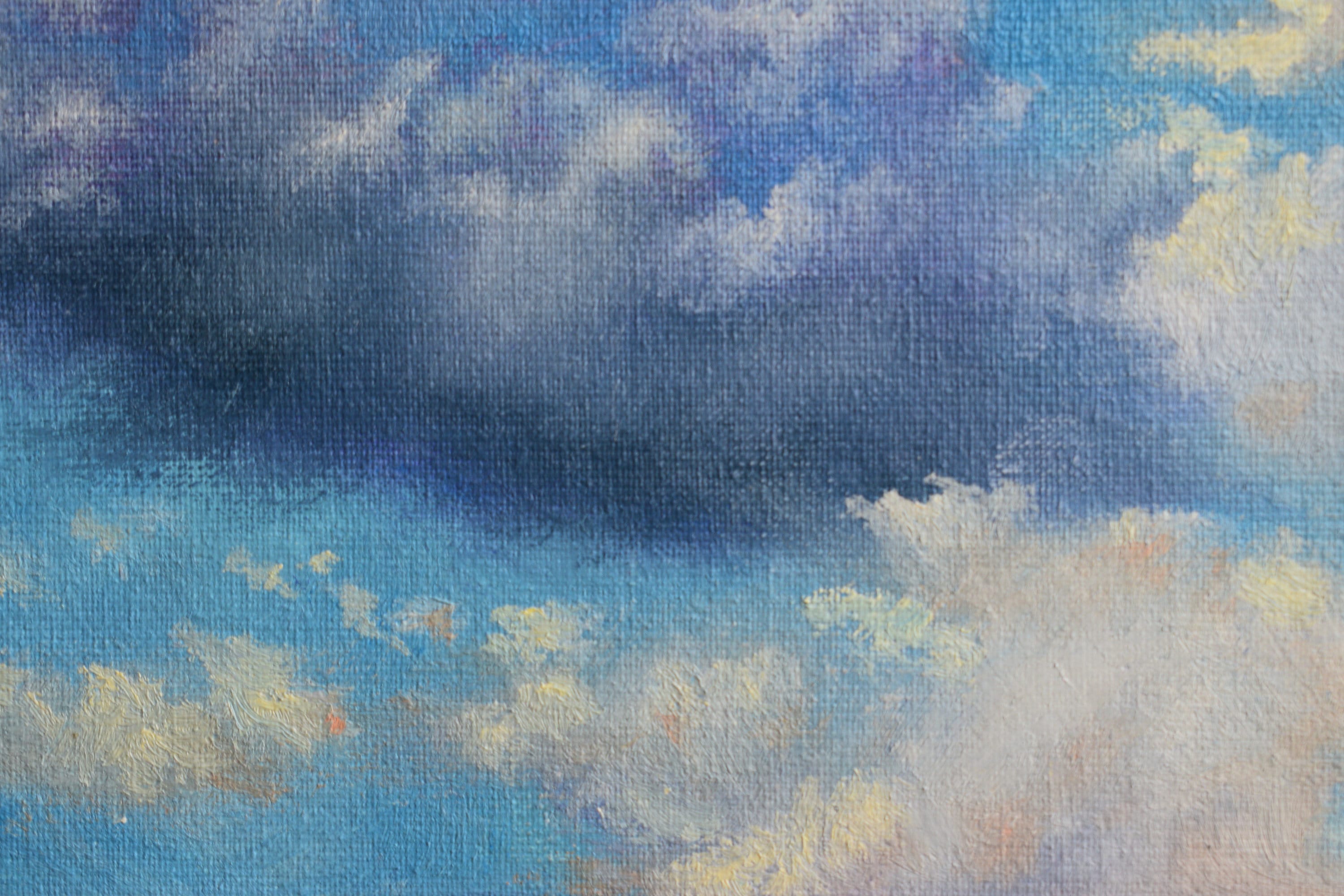 Himmel Malerei. Wolken. Cloudscape. Der wolkenverhangene | Etsy