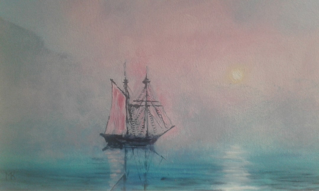 Oceanside Tranquility. Inspired by the Aivazovsky Gentle Delicate ...