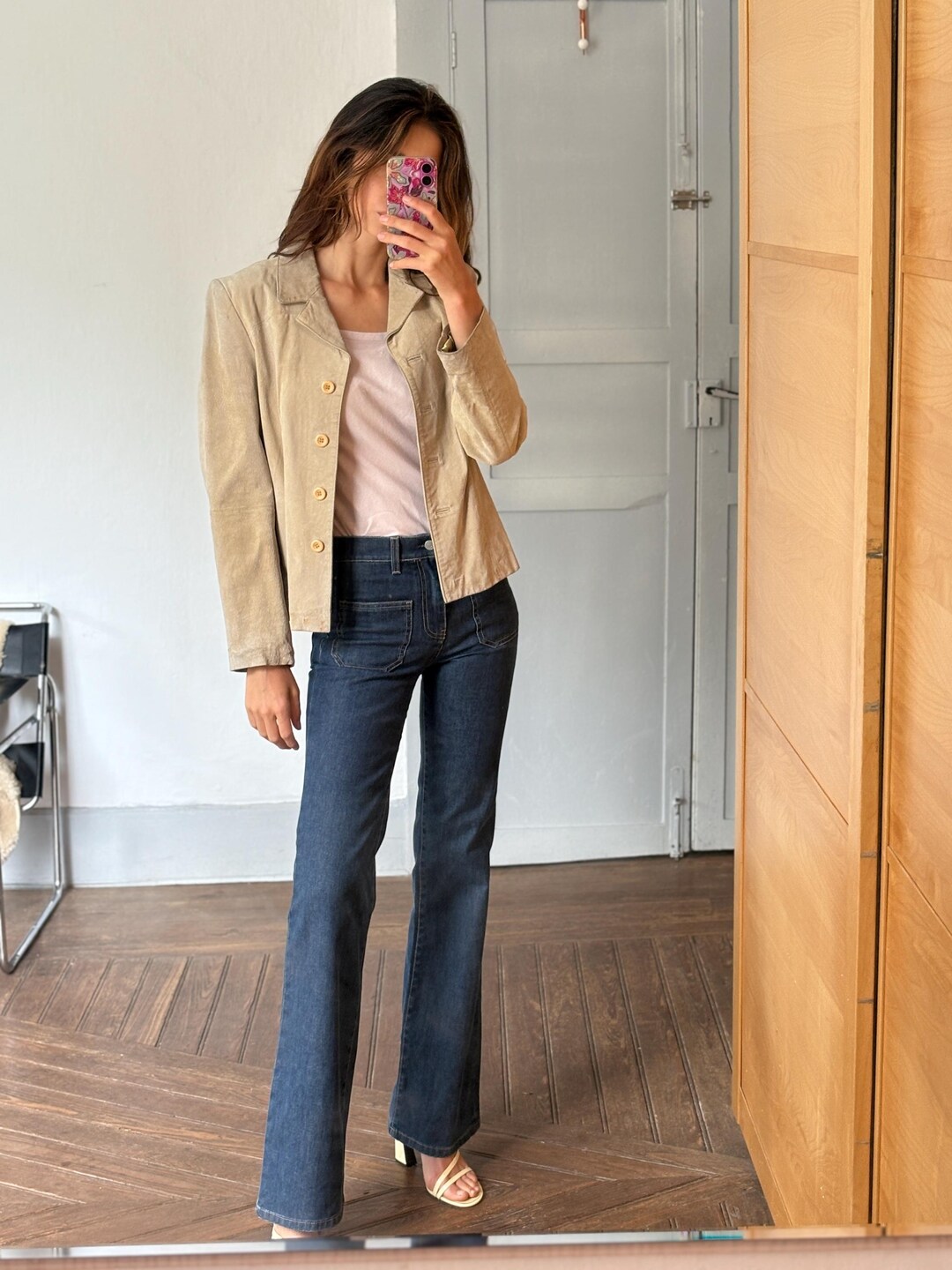 Vintage Suede Leather Jacket – Lilly of the Valley, Genuine Pigskin ...