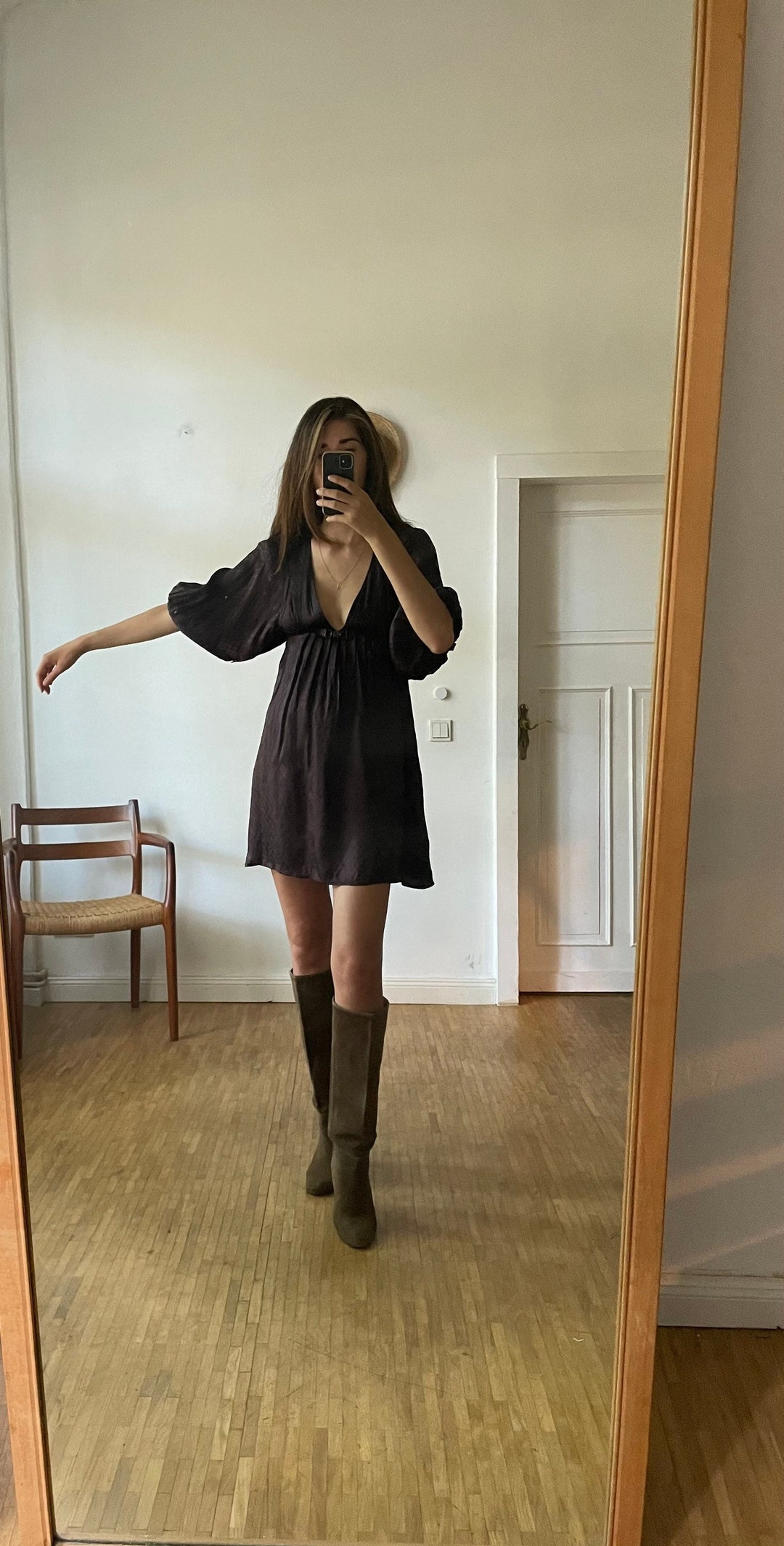 Replay Vintage Summer Dress, Designer Midi Dress, Comfortable Beach ...