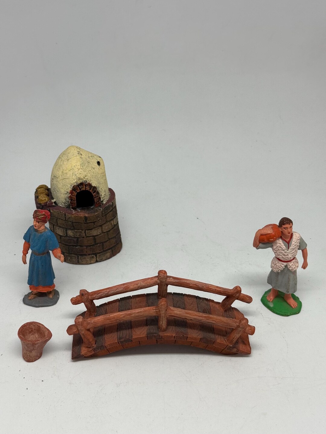 Traditional Painted Figurines Set, Nativity Set, Composity Material ...