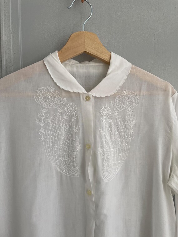 Vintage Victorian Nightgown, White Cottage core night… - Gem