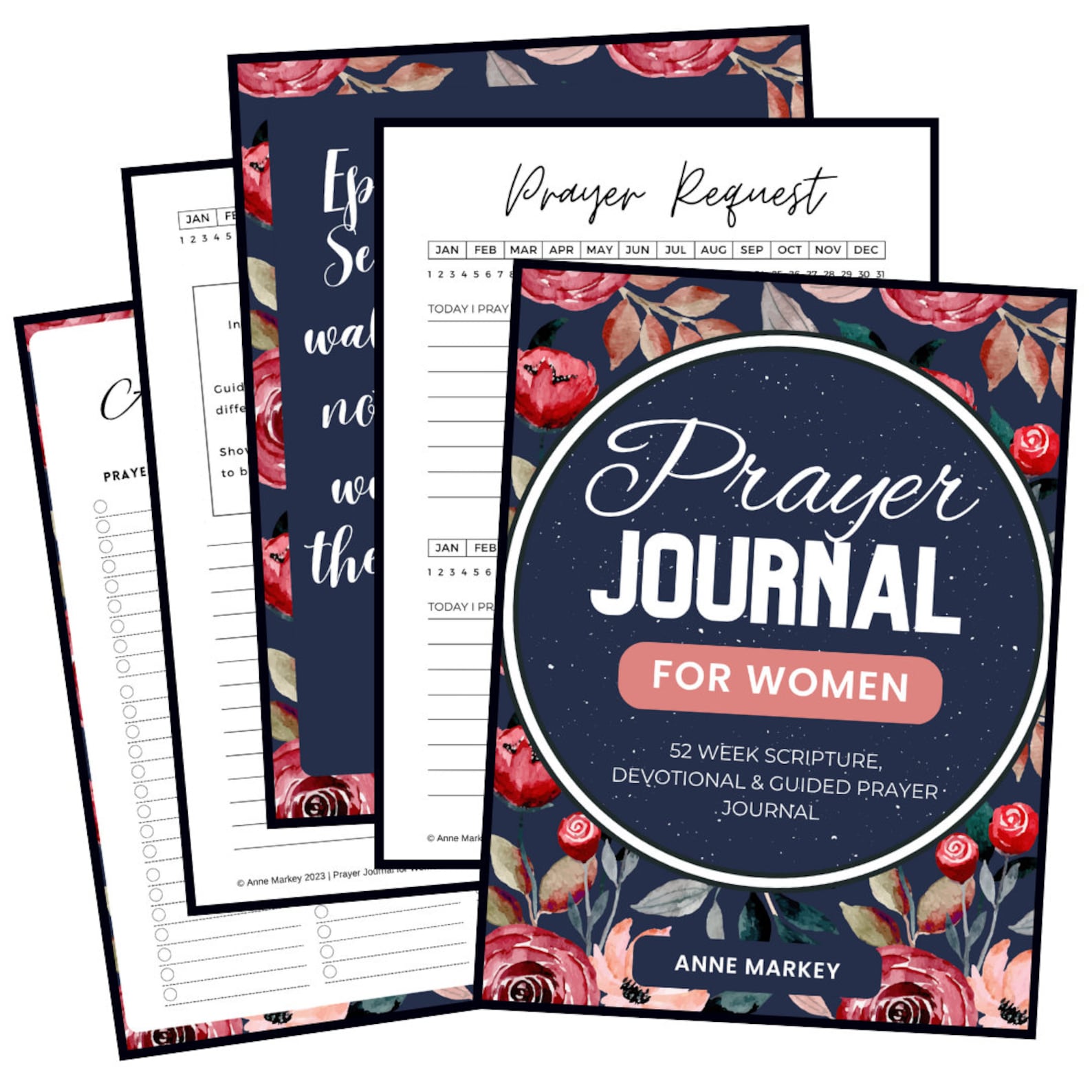 Prayer Journal Printable Bundle With Weekly Bible Verse, Gratitude ...