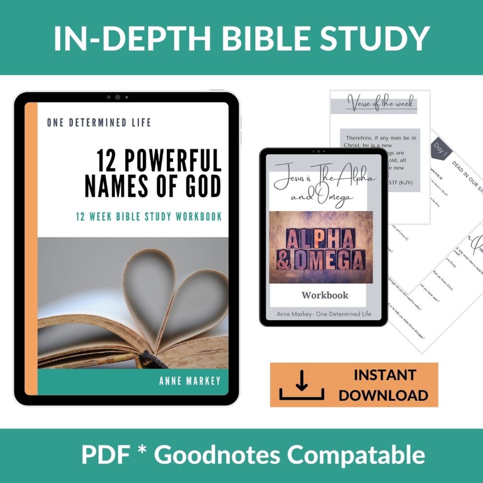 In-depth Bible Study 12 Powerful Names of God Digital Bible Study Guide ...
