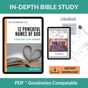 In-depth Bible Study 12 Powerful Names of God Digital Bible Study Guide ...