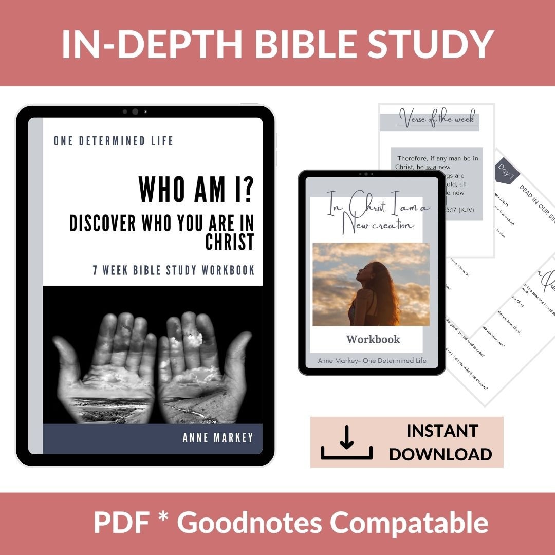 In-depth Bible Study, Identity in Christ. Digital Bible Study Guide ...