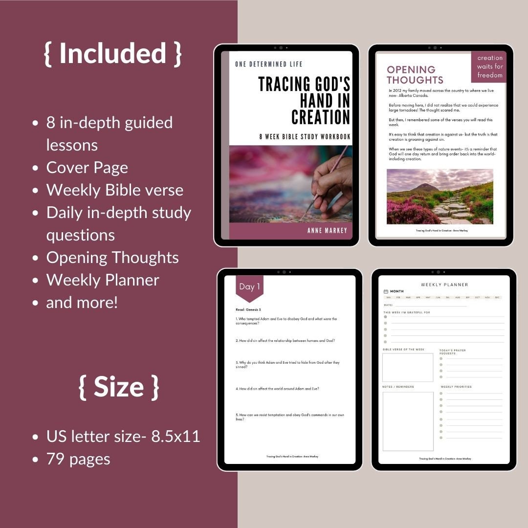 In-depth Bible Study Tracing God’s Hand in Creation Digital Bible Study ...