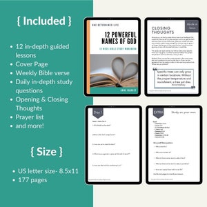 In-depth Bible Study 12 Powerful Names of God Digital Bible Study Guide ...