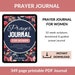 Prayer Journal Printable Bundle With Weekly Bible Verse, Gratitude ...