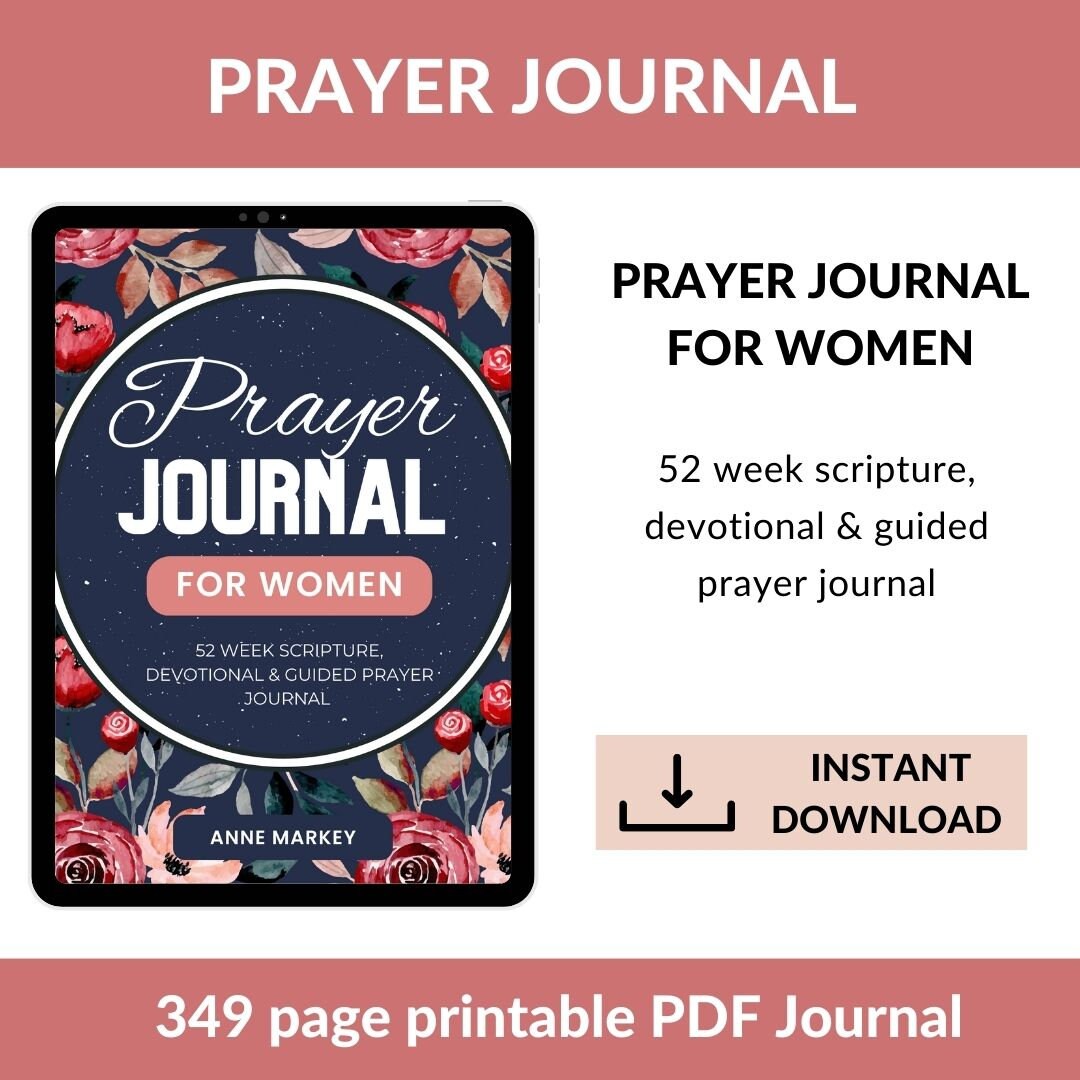 Prayer Journal Printable Bundle With Weekly Bible Verse, Gratitude ...