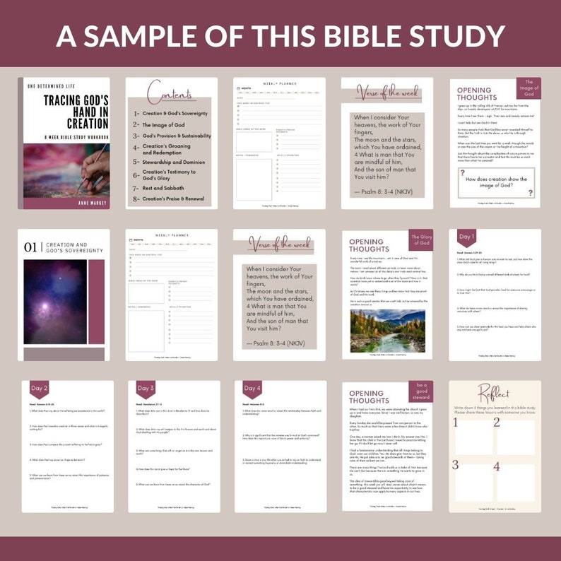 In-depth Bible Study Tracing God’s Hand in Creation Digital Bible Study ...