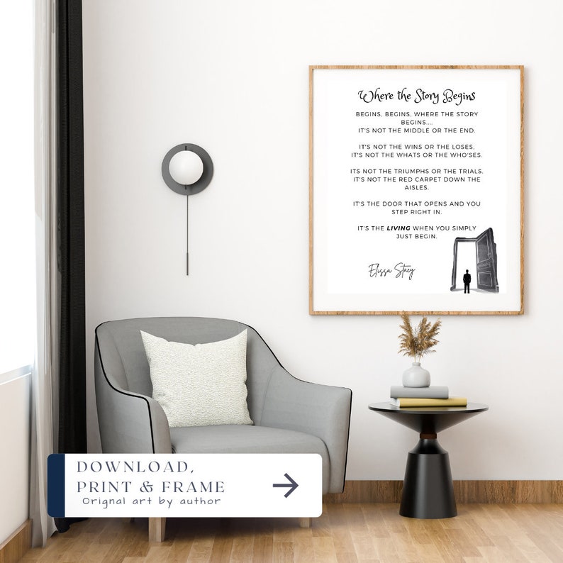 Custom Poem on Canvas Art Print | Designer Print | Poetry Wall Art ...