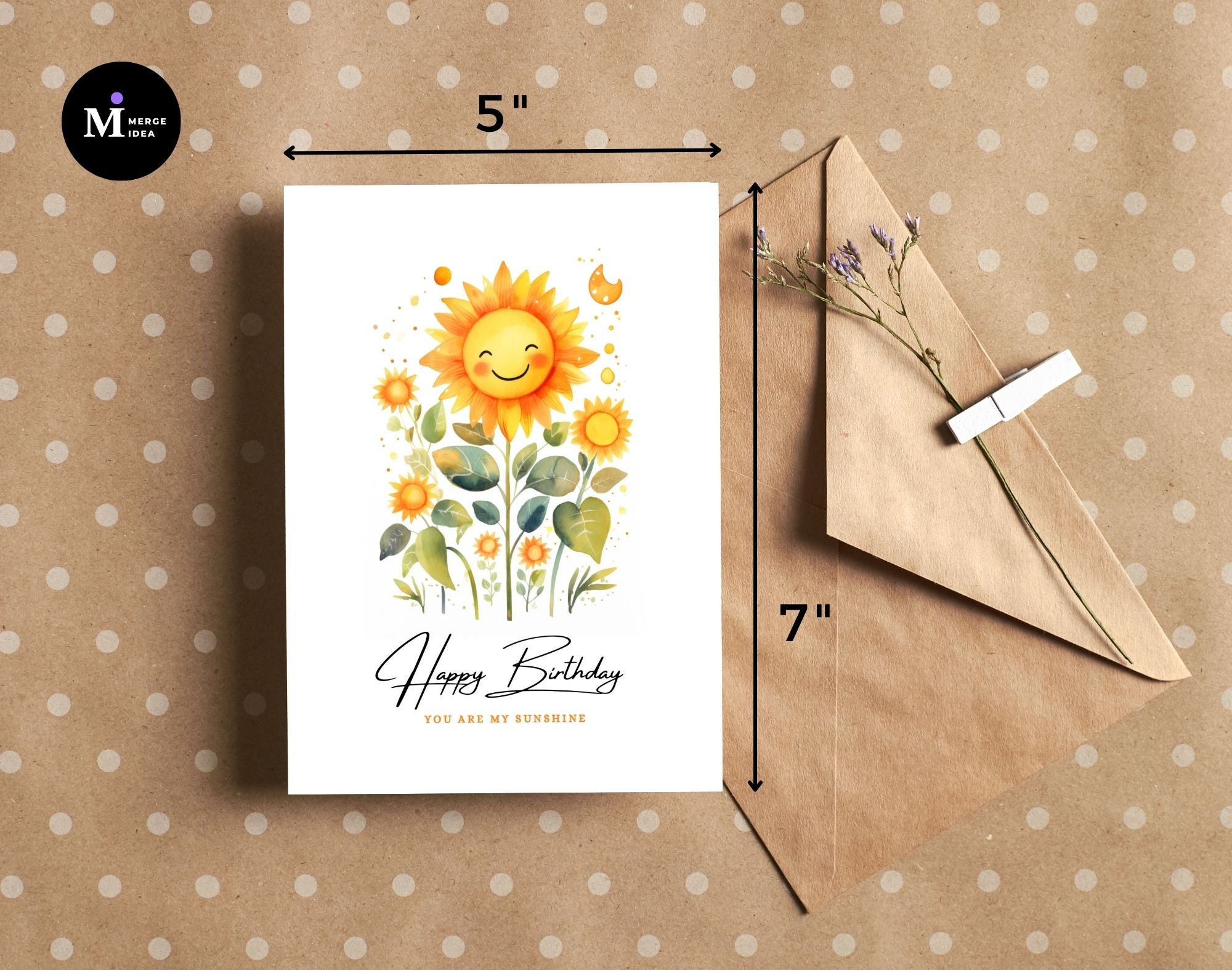 You Are My Sunshine Printable Card, Sunflower Birthday Digital Card ...