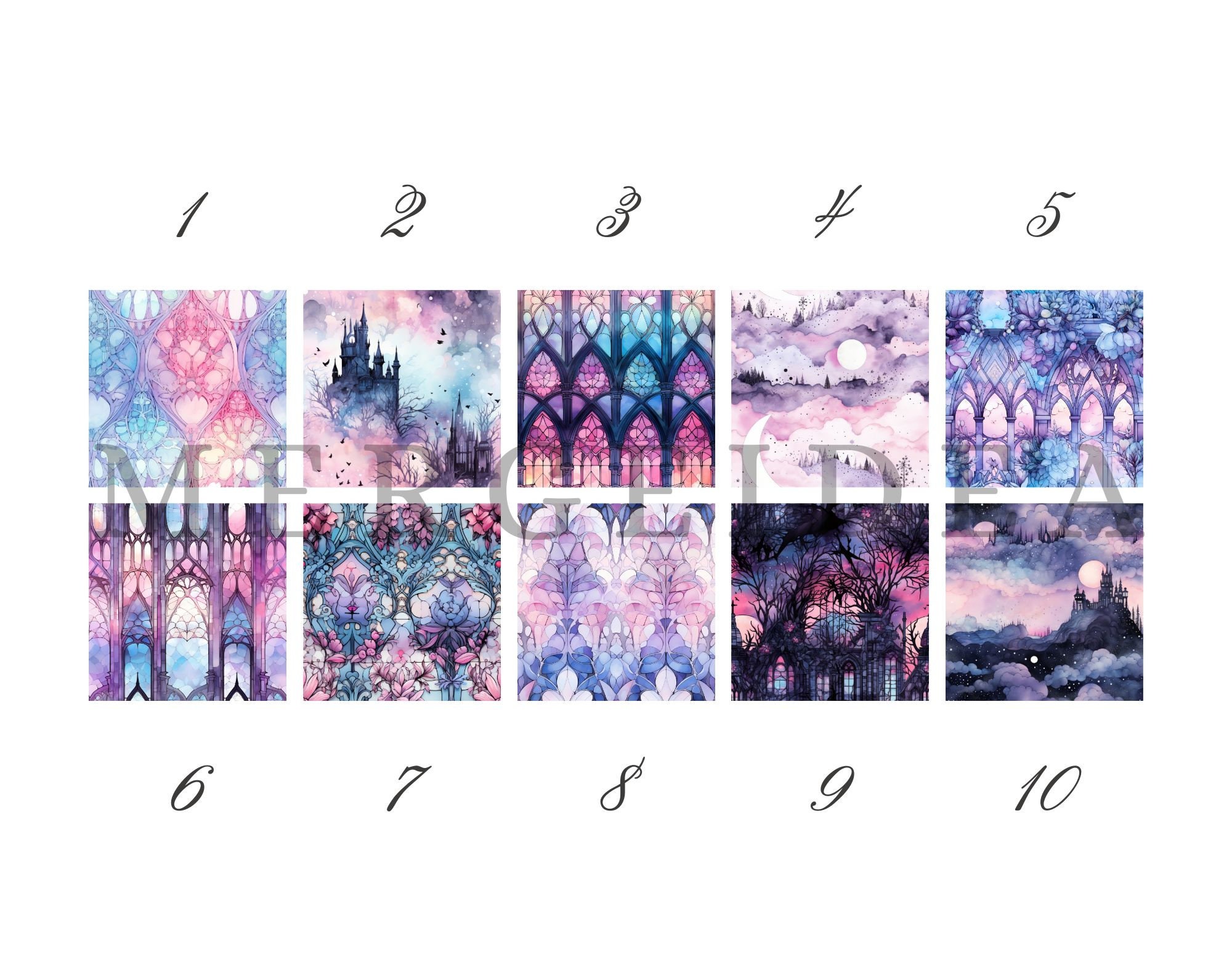 Pastel Goth Seamless Pattern, Pretty Creepy Digital Paper, Cute ...